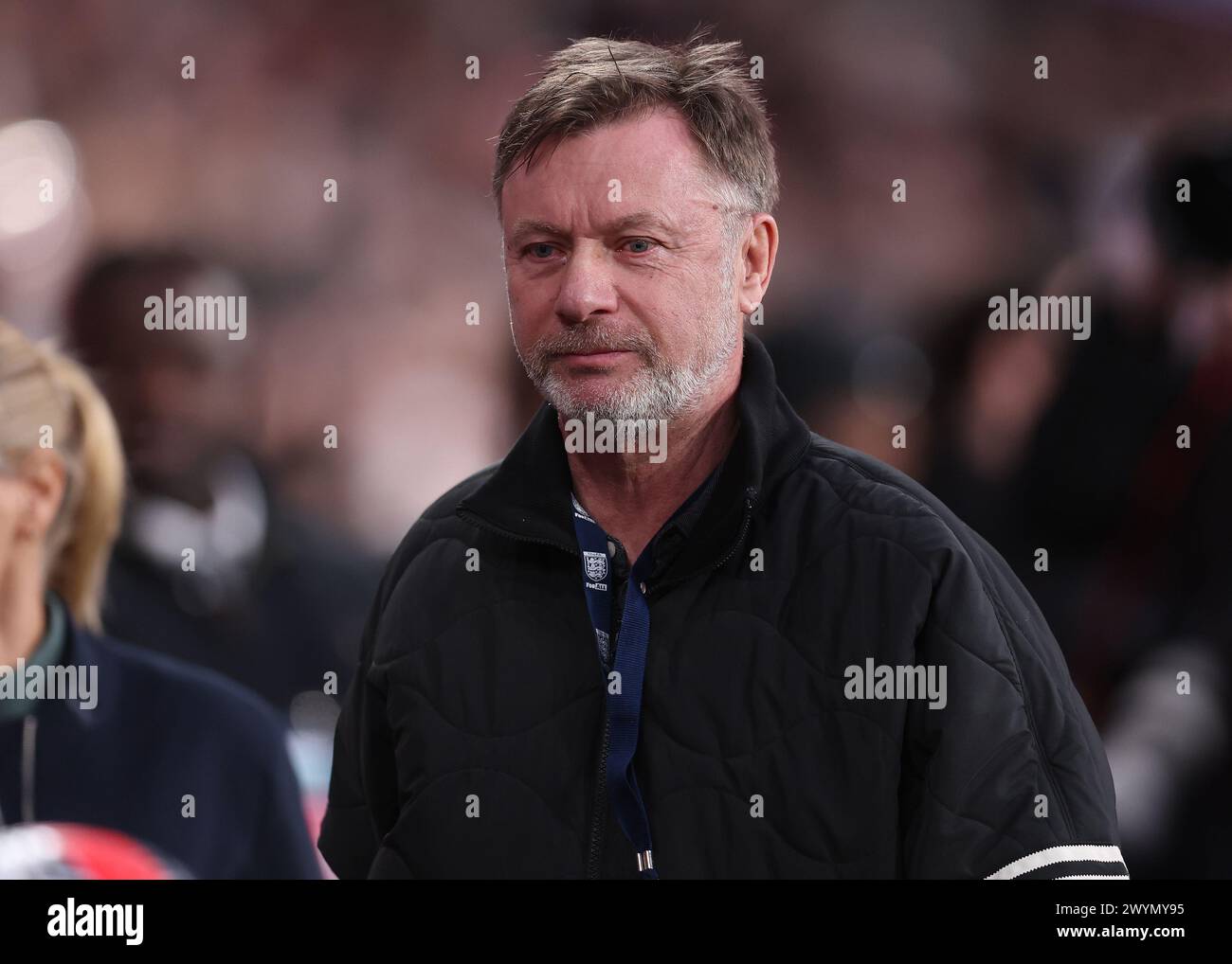 London, UK. 5th Apr, 2024. Sweden Head coach Peter Gerhardsson during ...