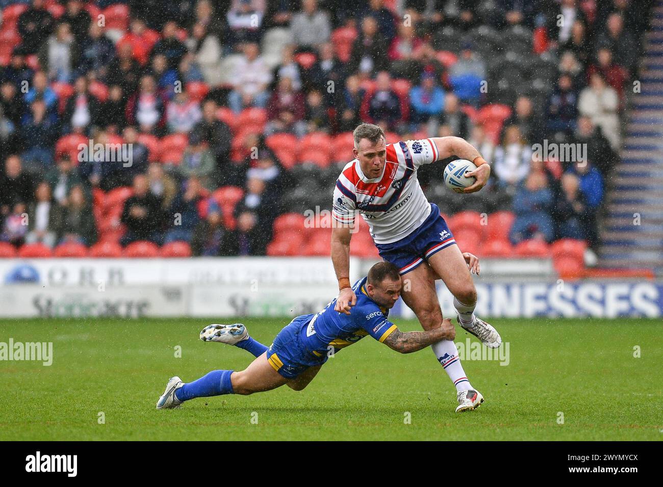 Doncaster, England - 7th April 2024 Wakefield Trinity's Matty Ashurst ...