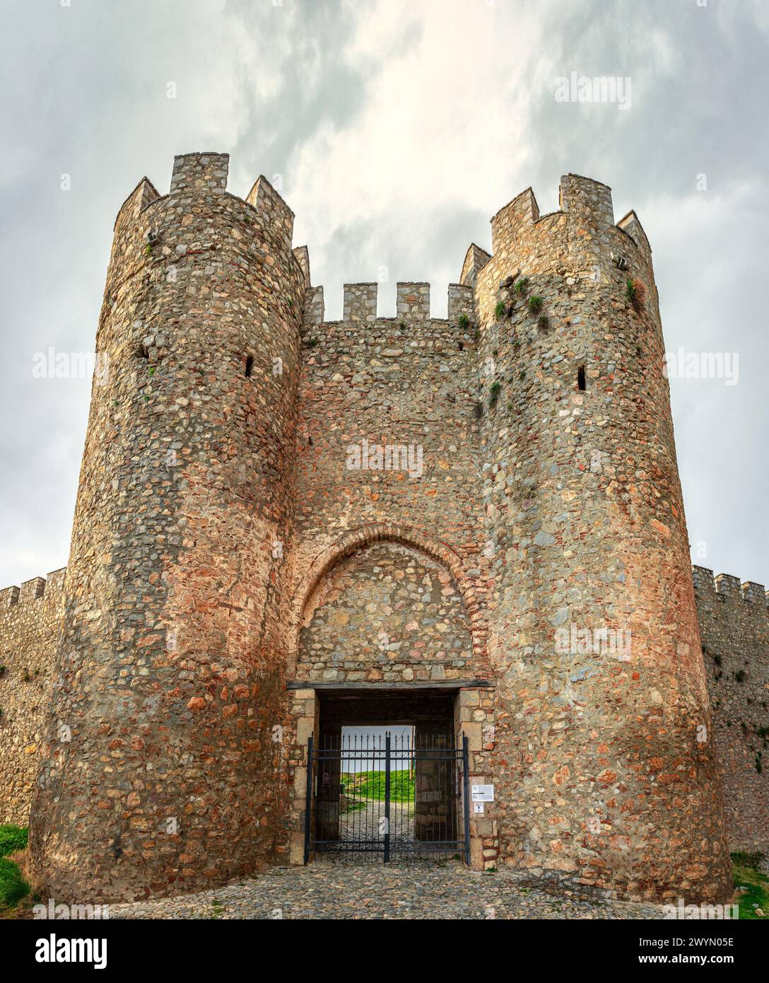 The front gate to the Samuel's Fortress, in Ohrid, North Macedonia ...