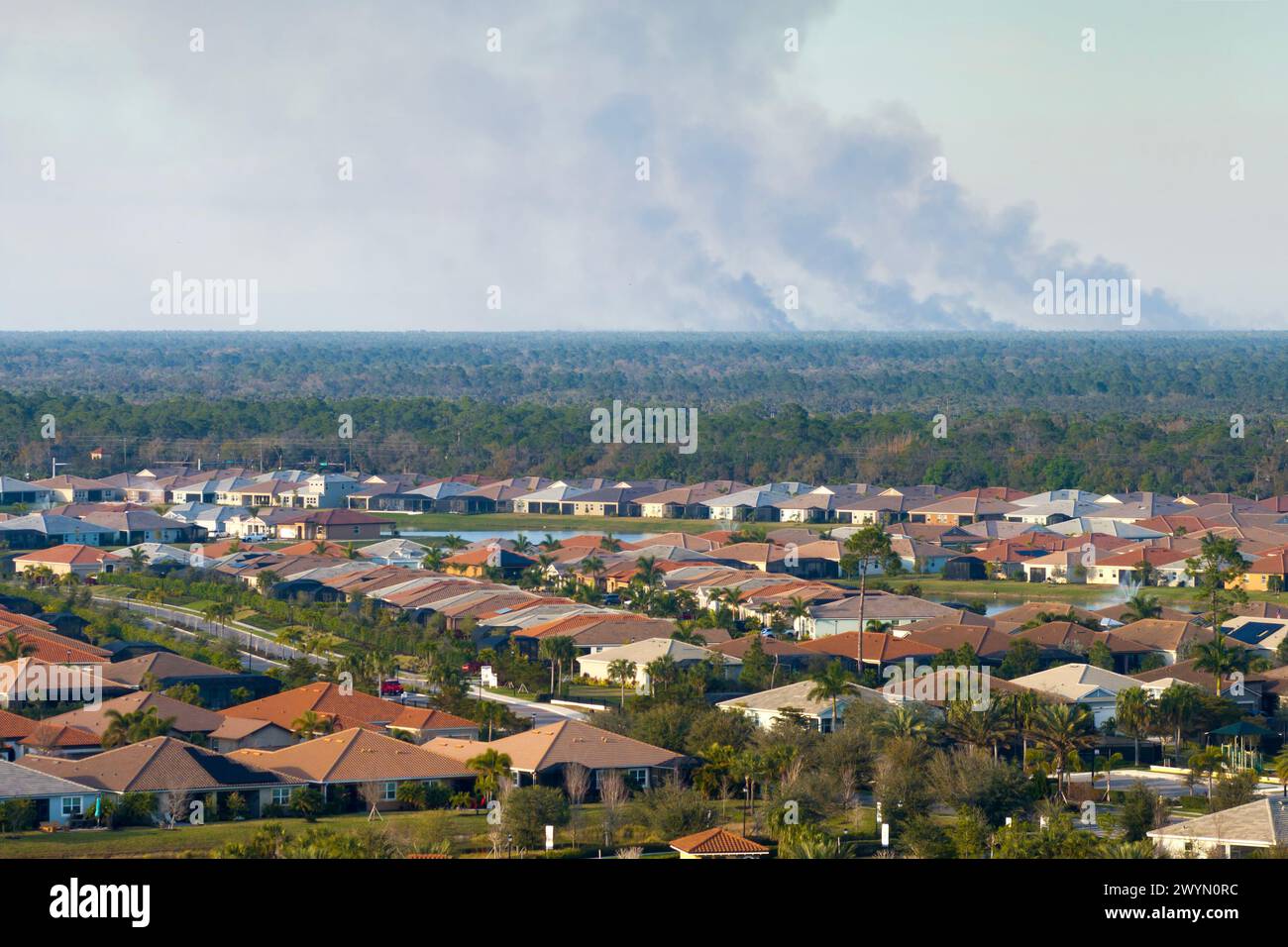 Suburban neighborhood in Florida suffering from bad air quality ...