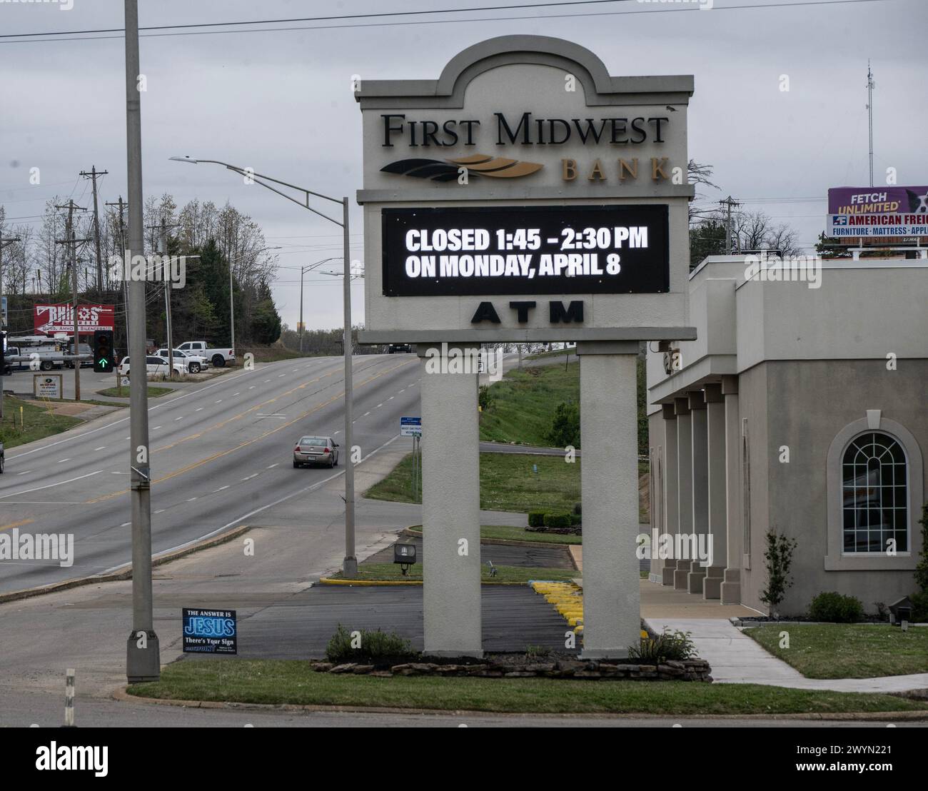 Poplar Bluff, United States. 07th Apr, 2024. First Midwest Bank sign ...