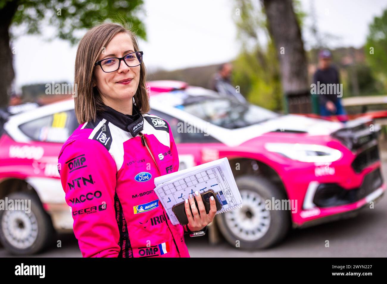 Capdenac, France. 07th Apr, 2024. RUMEAU Sarah, AMBLARD Julie, Ford Fiesta MK2 Rally2, portrait ...