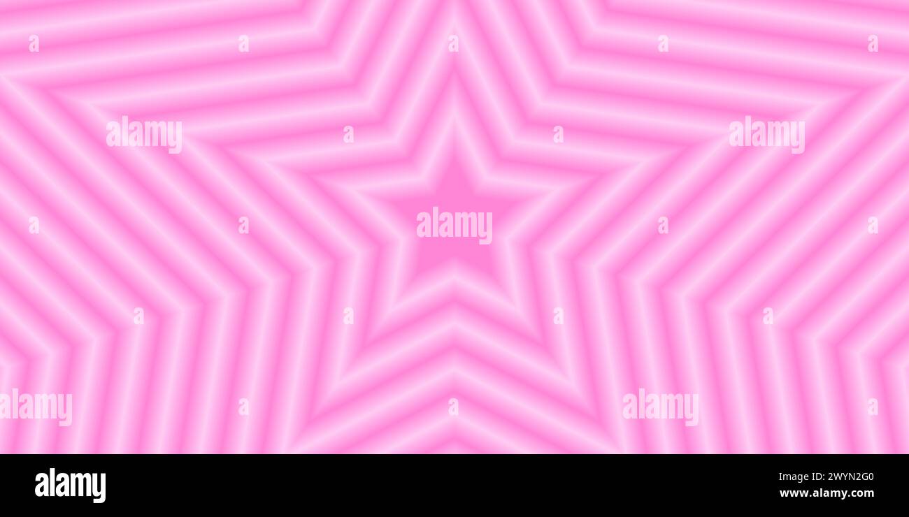 Pink concentric stars background. Preppy y2k pattern in pastel colors ...