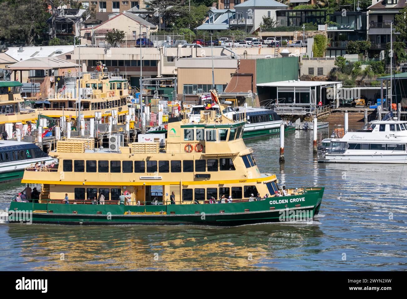 Sydney ferry,MV Golden Grove, a first fleet class ferry launched in ...