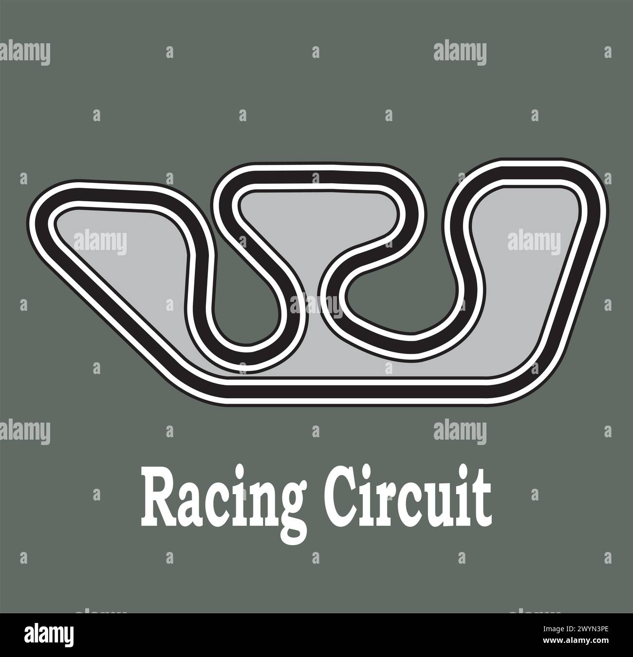Racing circuit icon vector illustration symbol design Stock Vector ...