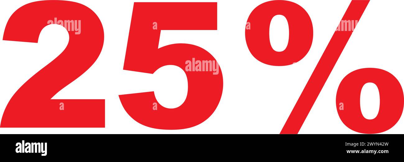 Vector icon 25%,symbol design template Stock Vector Image & Art - Alamy