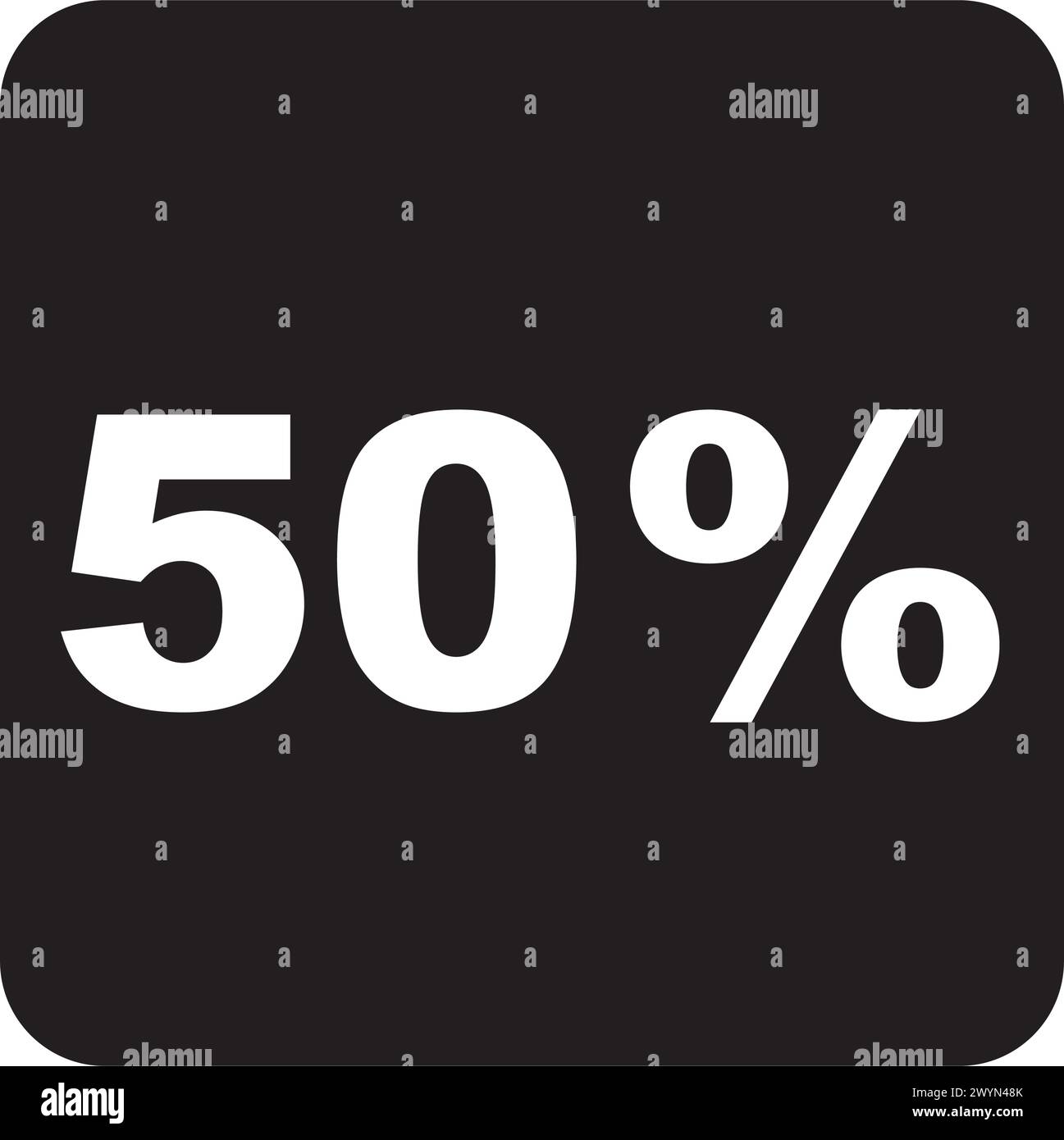 Vector icon 50%,symbol design template Stock Vector Image & Art - Alamy
