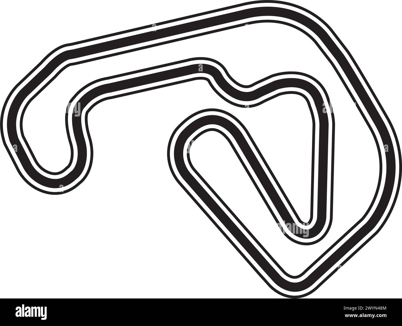 Racing circuit icon vector illustration symbol design Stock Vector ...