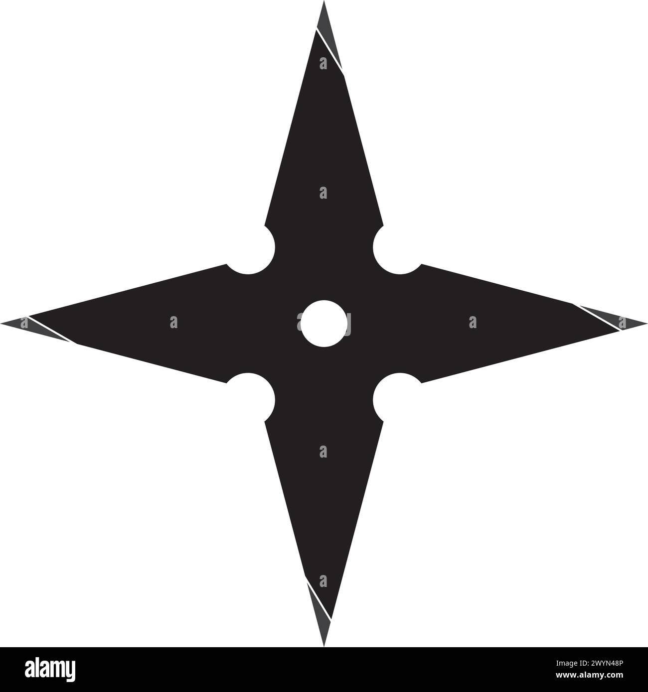 Shuriken icon vector illustration symbol design Stock Vector Image ...