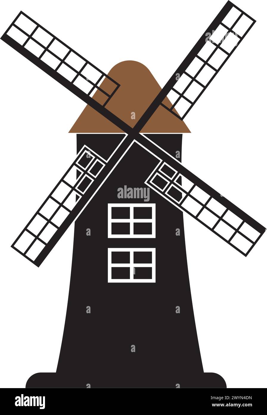 Company building wind power Stock Vector Images - Alamy