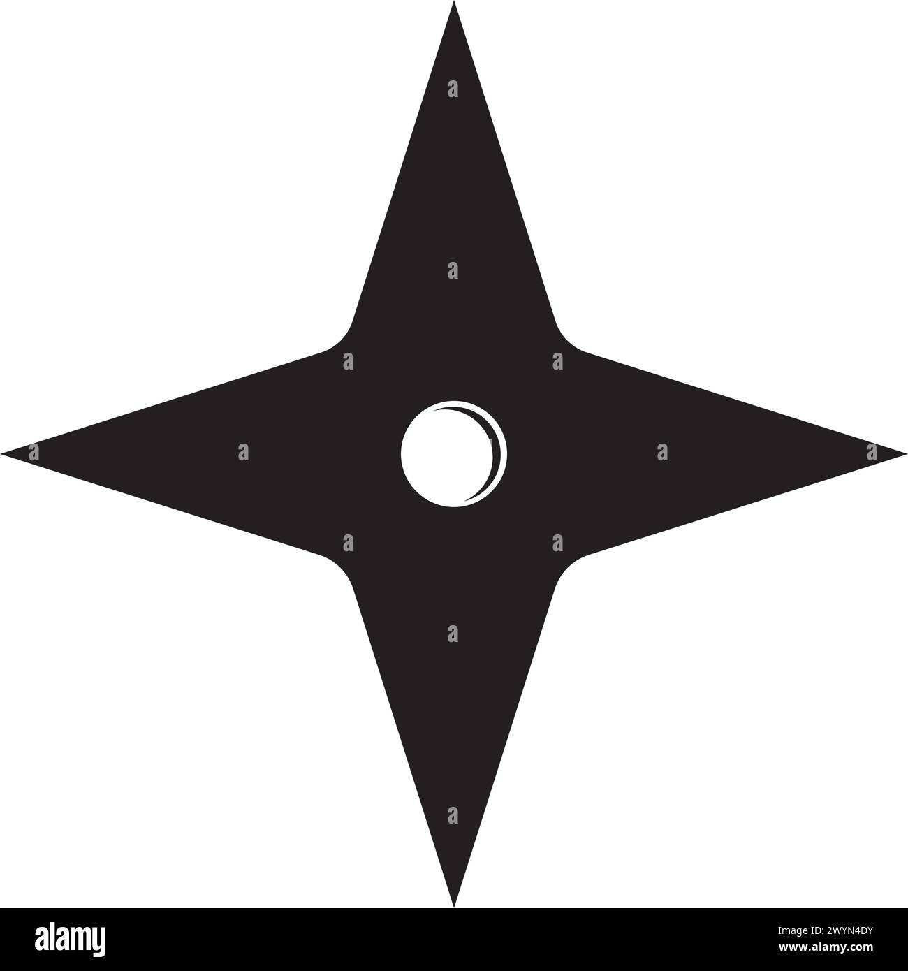 Shuriken icon vector illustration symbol design Stock Vector Image ...