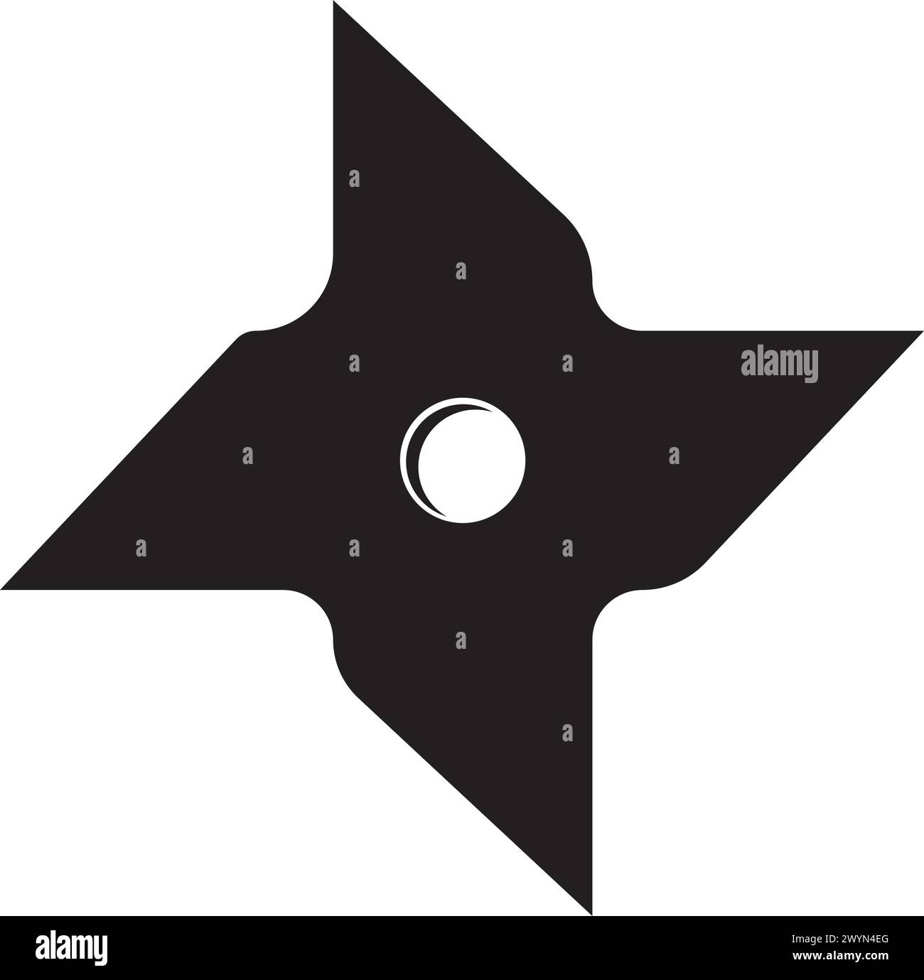Shuriken icon vector illustration symbol design Stock Vector Image ...