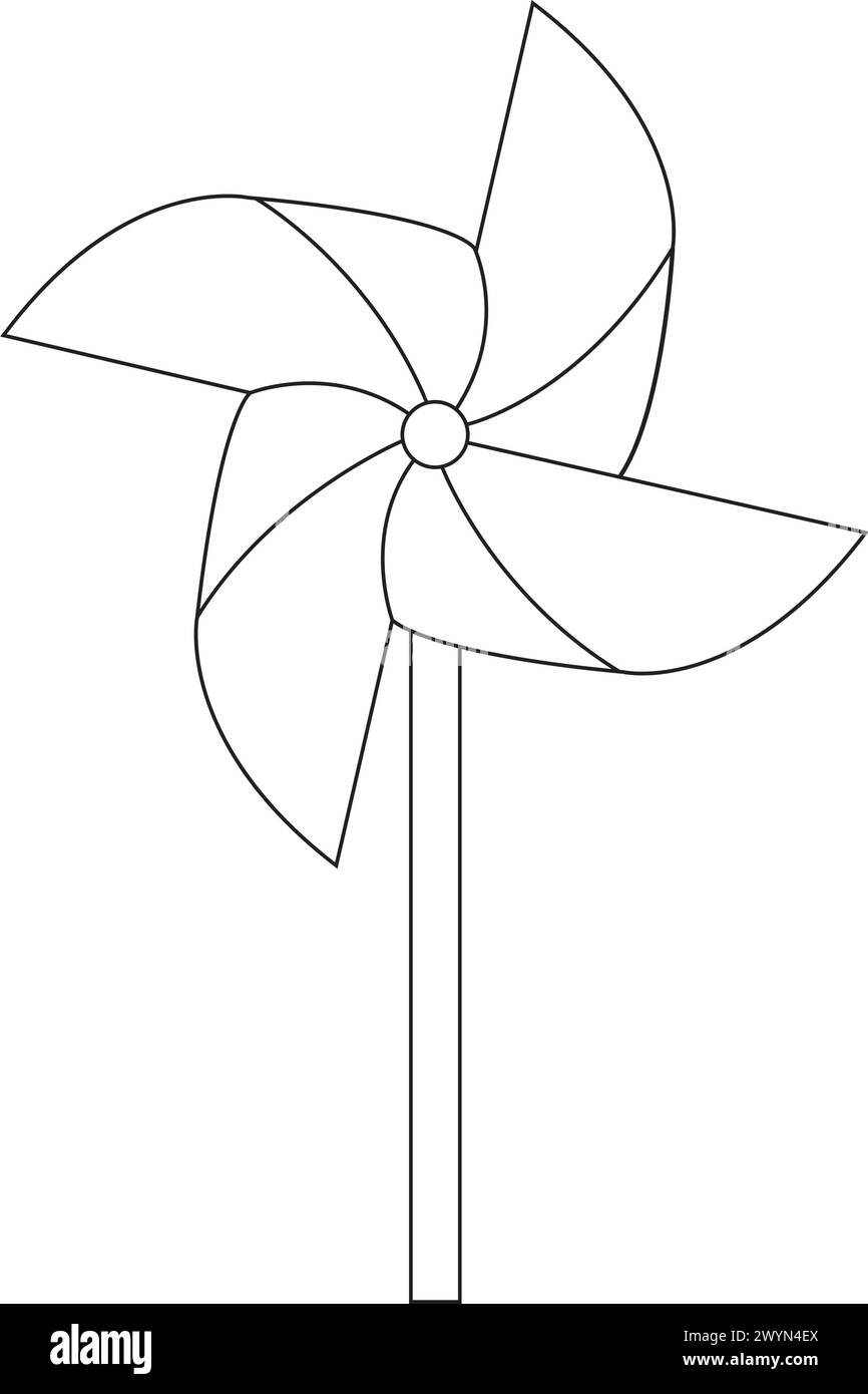 Toy windmill illustration hi-res stock photography and images - Alamy