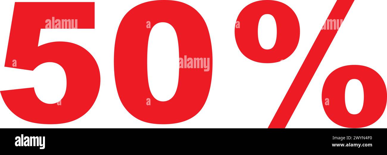 Vector icon 50%,symbol design template Stock Vector Image & Art - Alamy