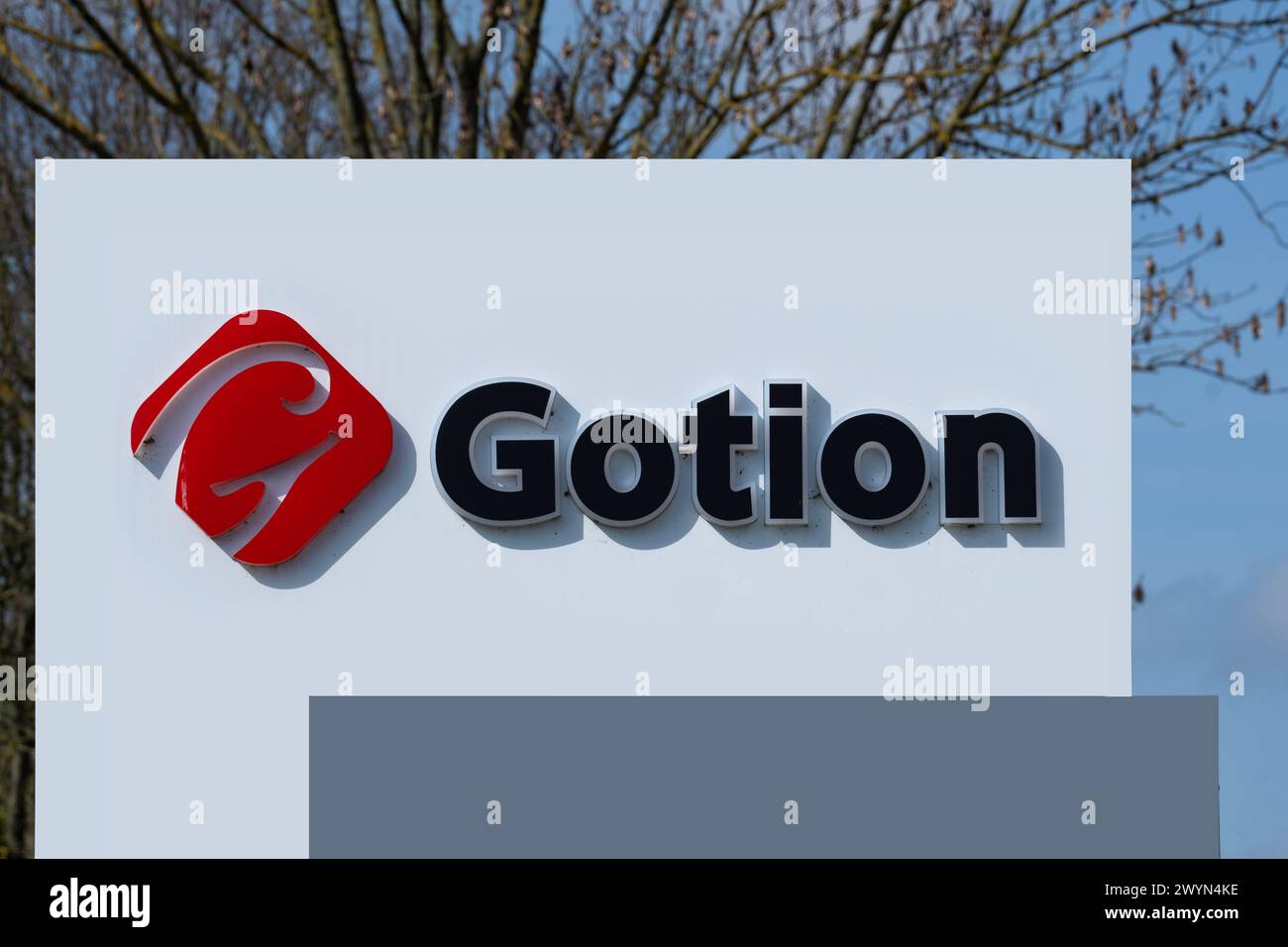 Gotion company's building with logo, High-Tech Company Limited, manufacturer lithium-ion and ...