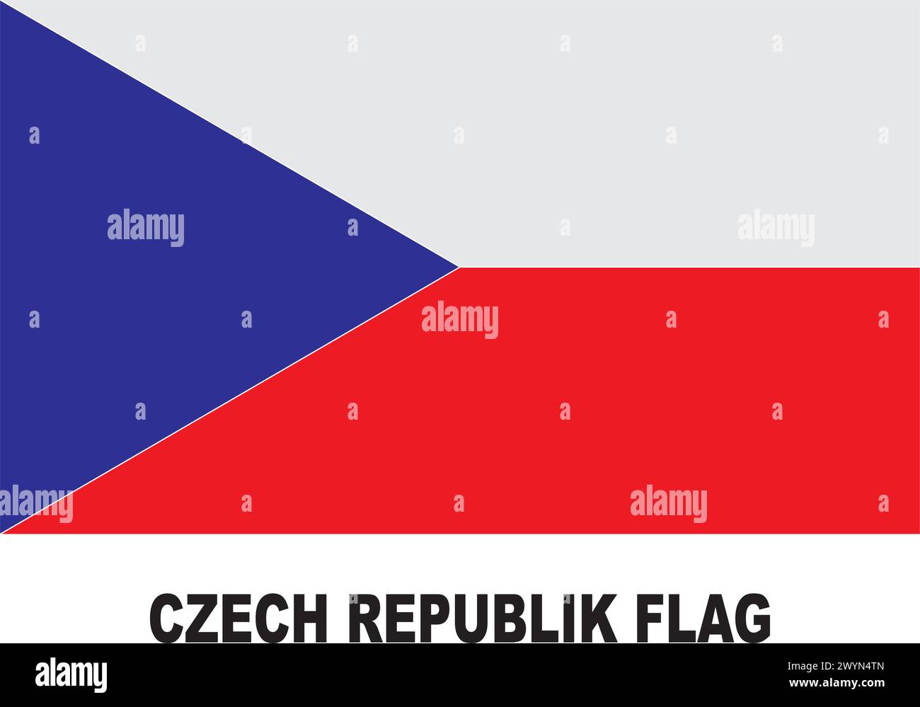 Czech flag icon vector illustration symbol design Stock Vector Image ...