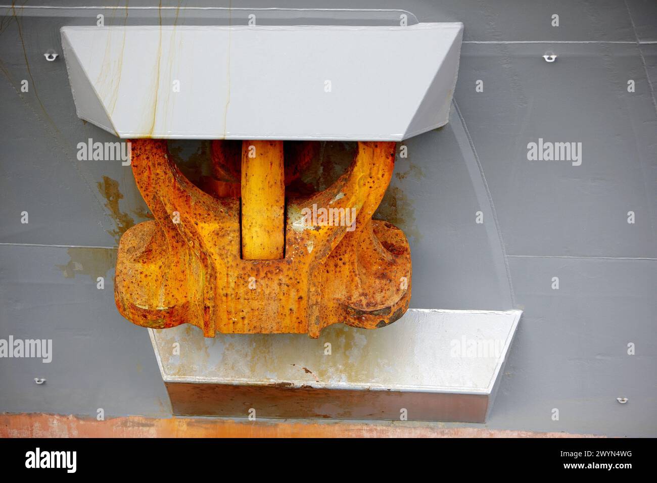 Ship anchor. Port of Bilbao, Biscay, Basque Country, Spain Stock Photo ...