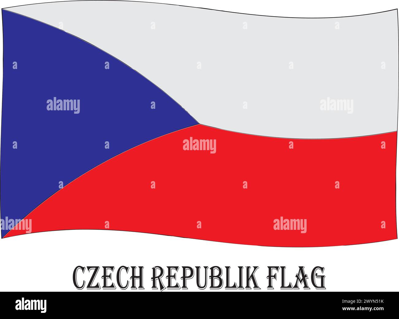 Czech flag icon vector illustration symbol design Stock Vector Image ...