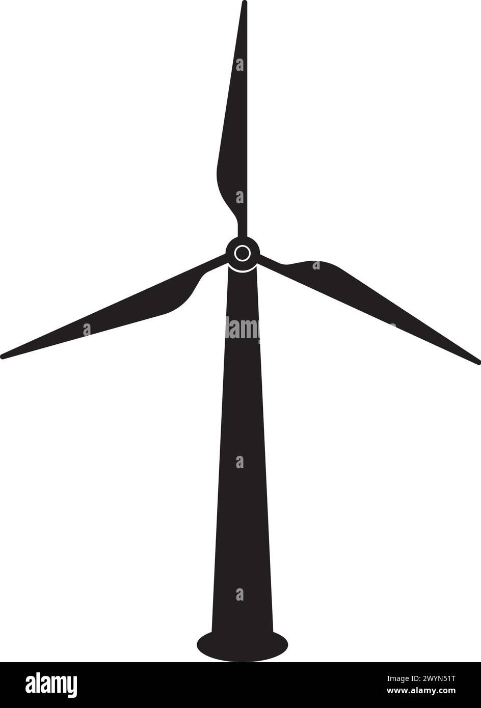 Windmill logo vector illustration flat design Stock Vector Image & Art ...