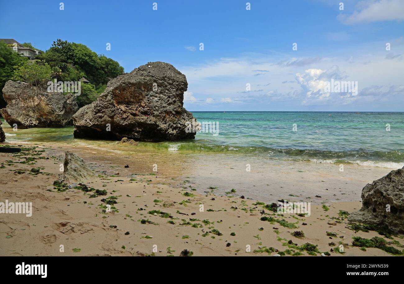 Landscape with Padang Padang Beach - Bali, Indonesia Stock Photo - Alamy