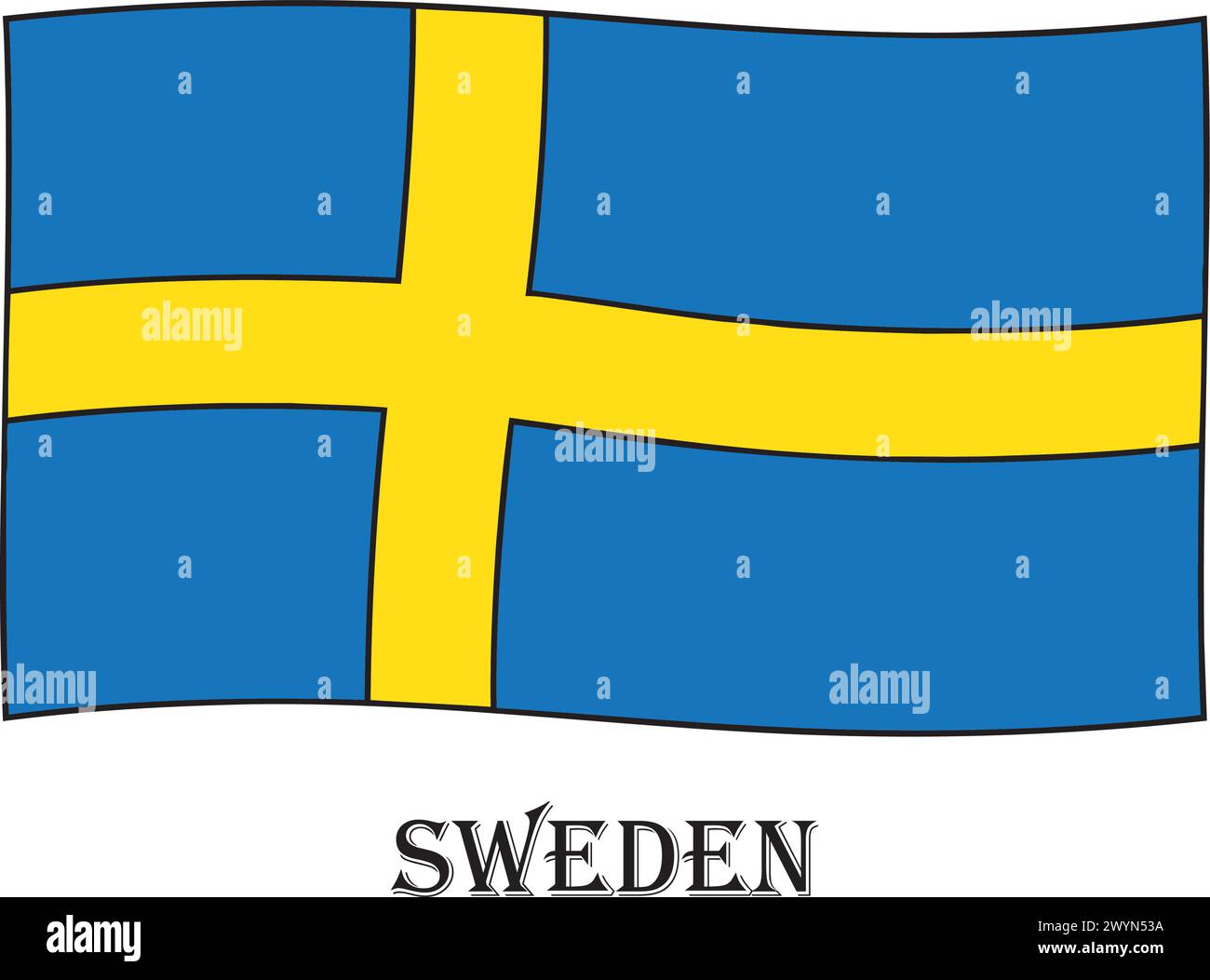 Swedish flag icon vector illustration symbol design Stock Vector Image & Art - Alamy