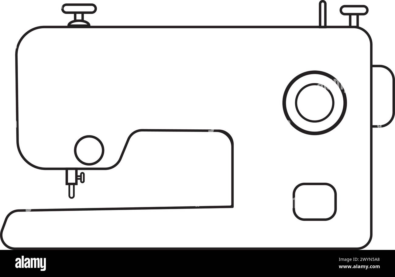 Sewing machine logo vector illustration design Stock Vector Image & Art ...