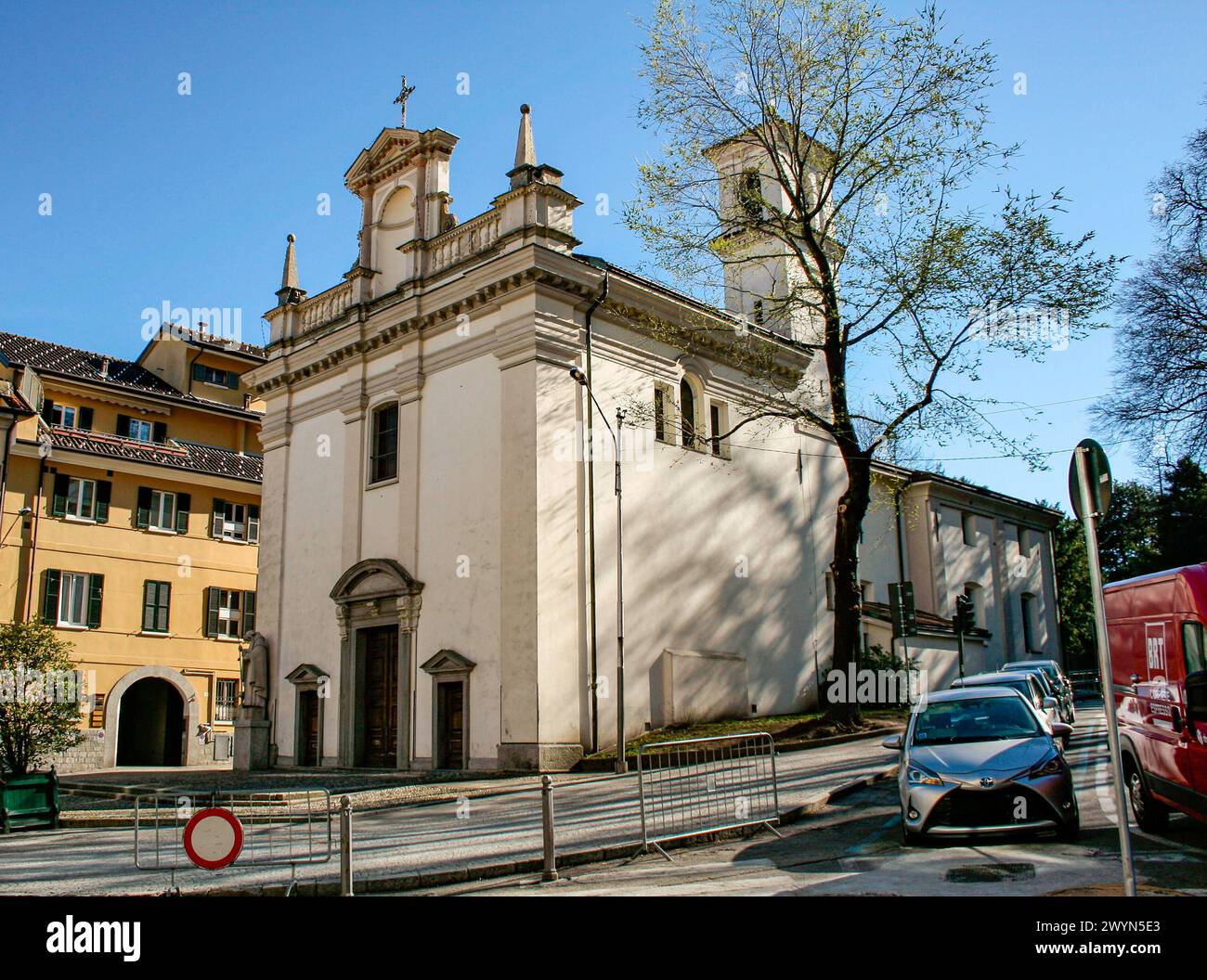 Varese, Lombardy, Italy. Saint Anthony alla Motta church (Chiesa di ...