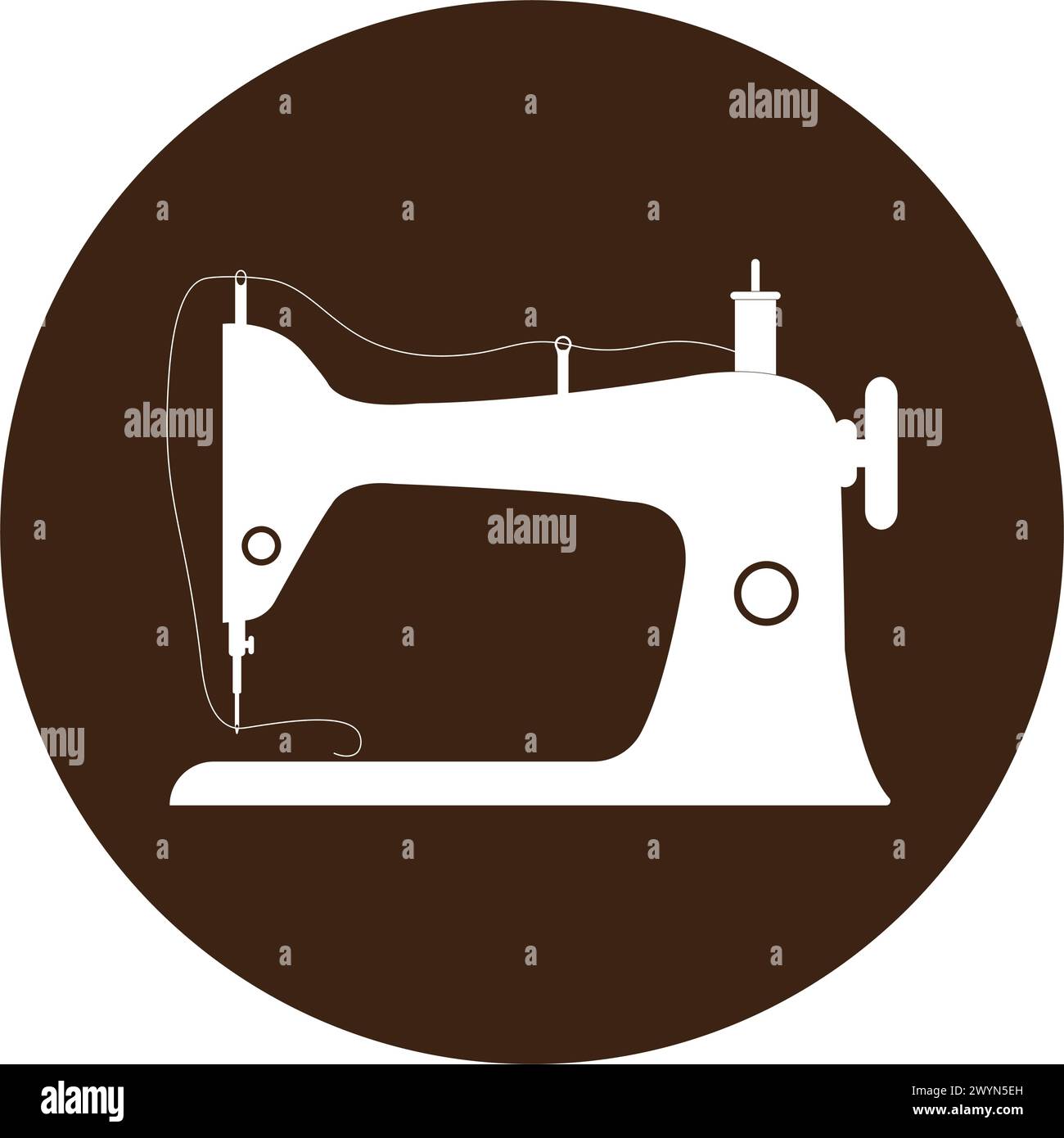 Sewing machine logo vector illustration design Stock Vector Image & Art ...