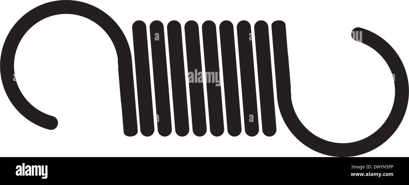 Metal spring vector icon illustration design template Stock Vector ...