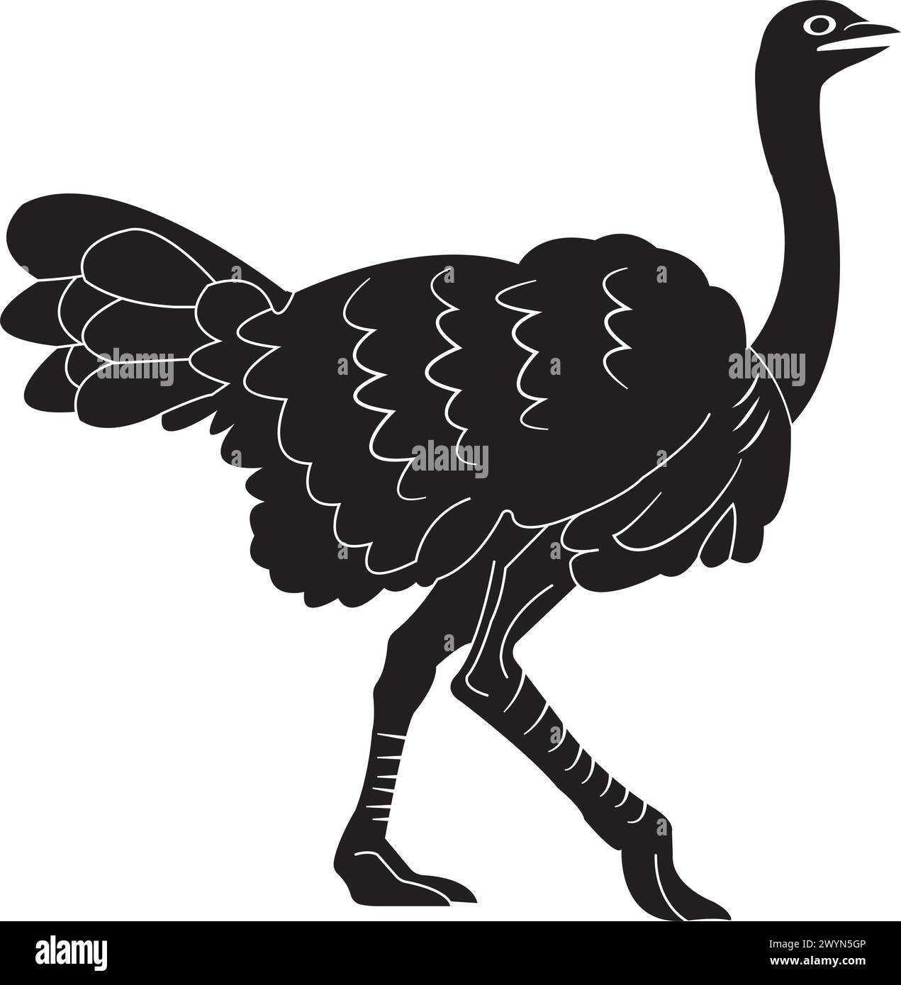 Ostrich emblem hi-res stock photography and images - Alamy