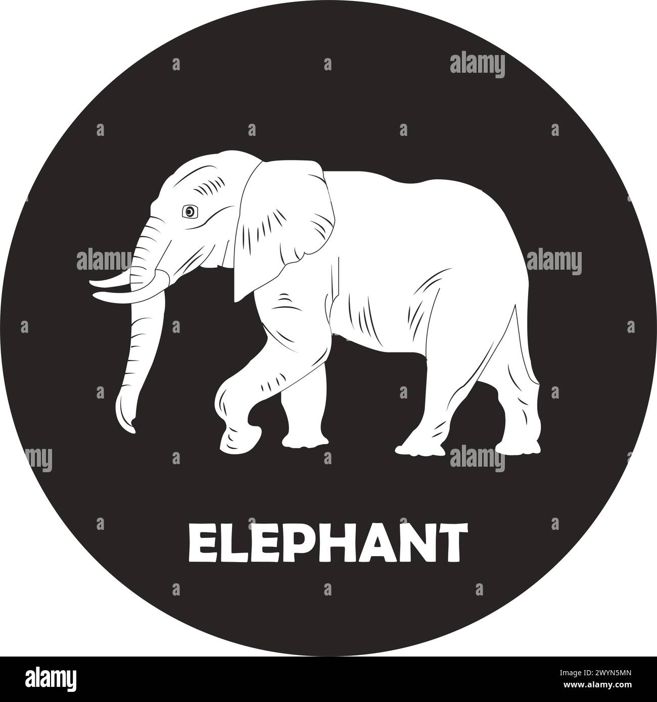 Elephant icon vector illustration symbol design Stock Vector Image ...