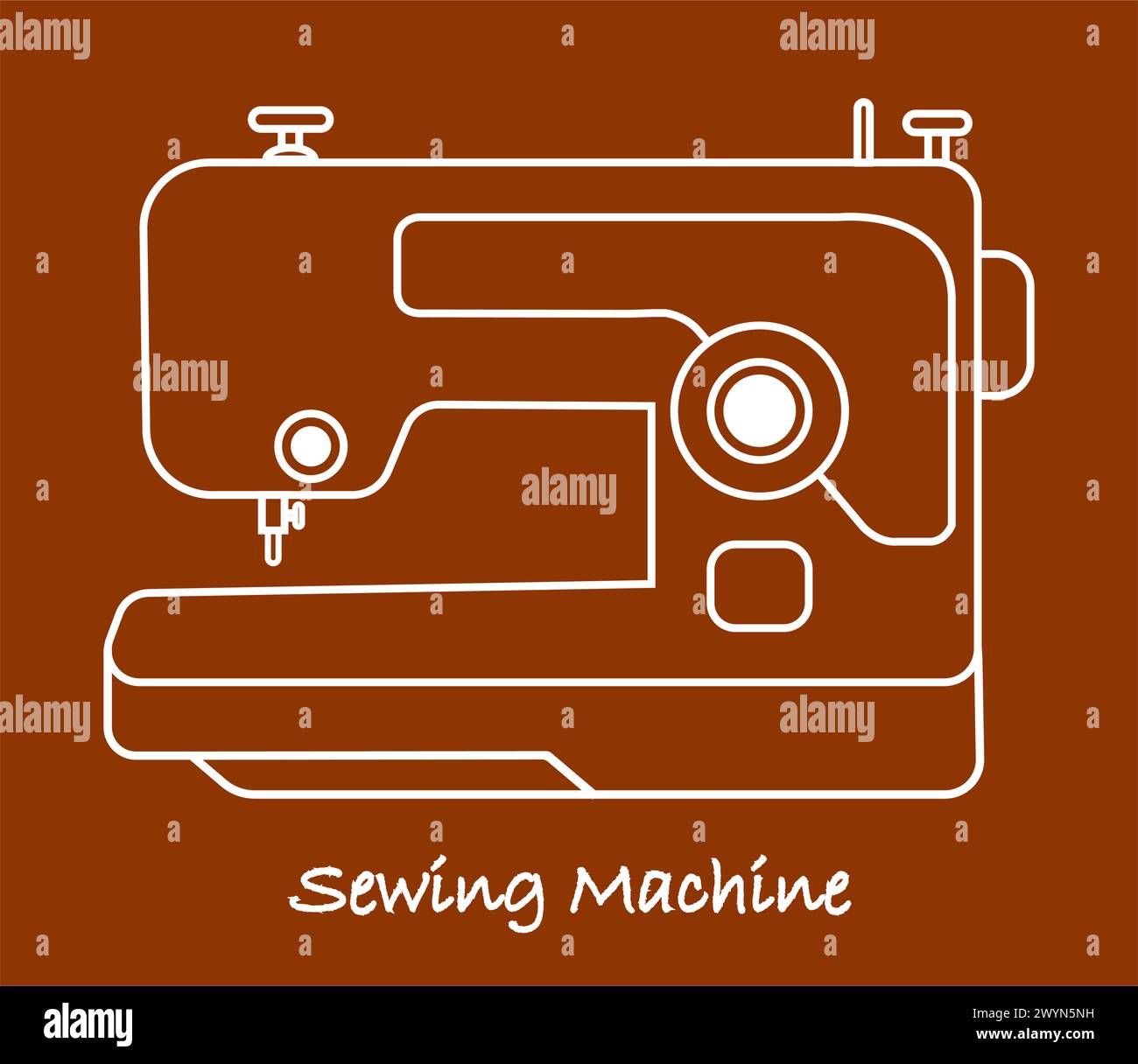 Sewing machine logo vector illustration design Stock Vector Image & Art ...