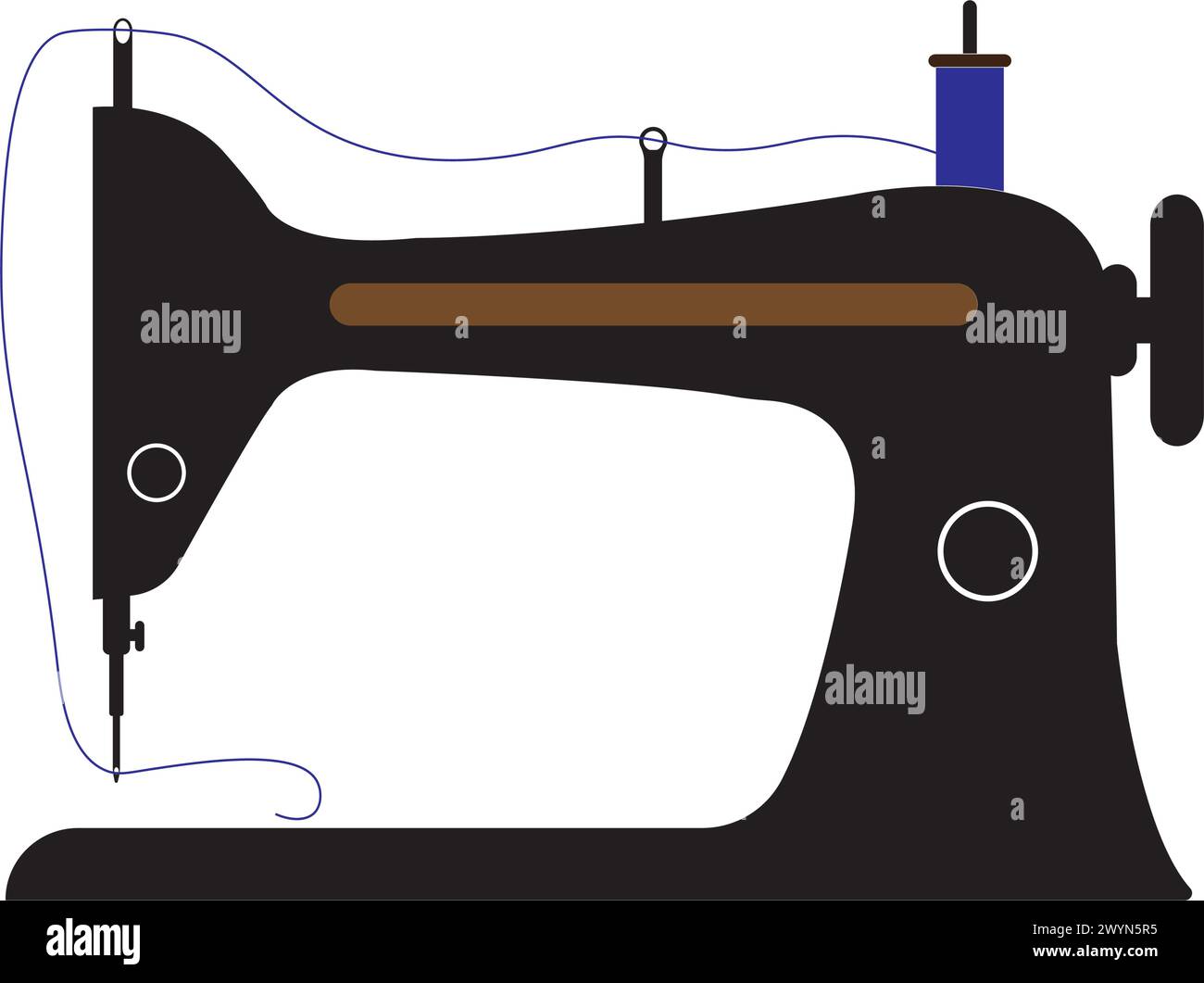 Sewing machine logo vector illustration design Stock Vector Image & Art ...