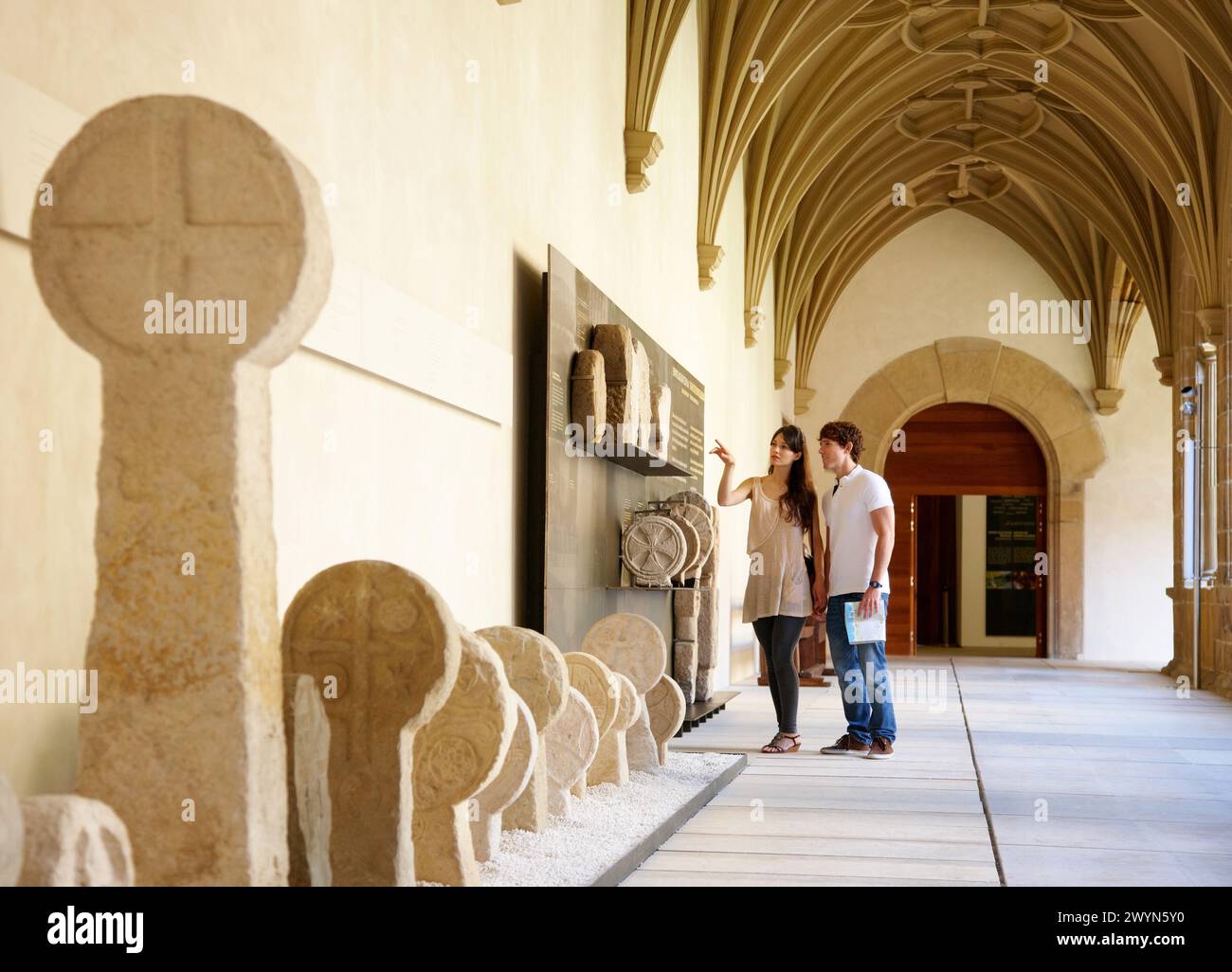 Funerary stele in tle cloister of former Dominican convent (16th ...
