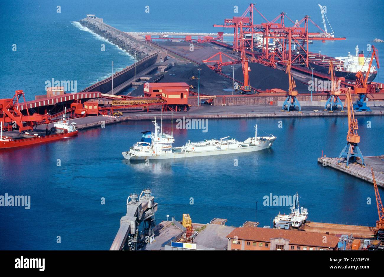 Port of El Musel. Gijon. Asturias. Spain Stock Photo - Alamy