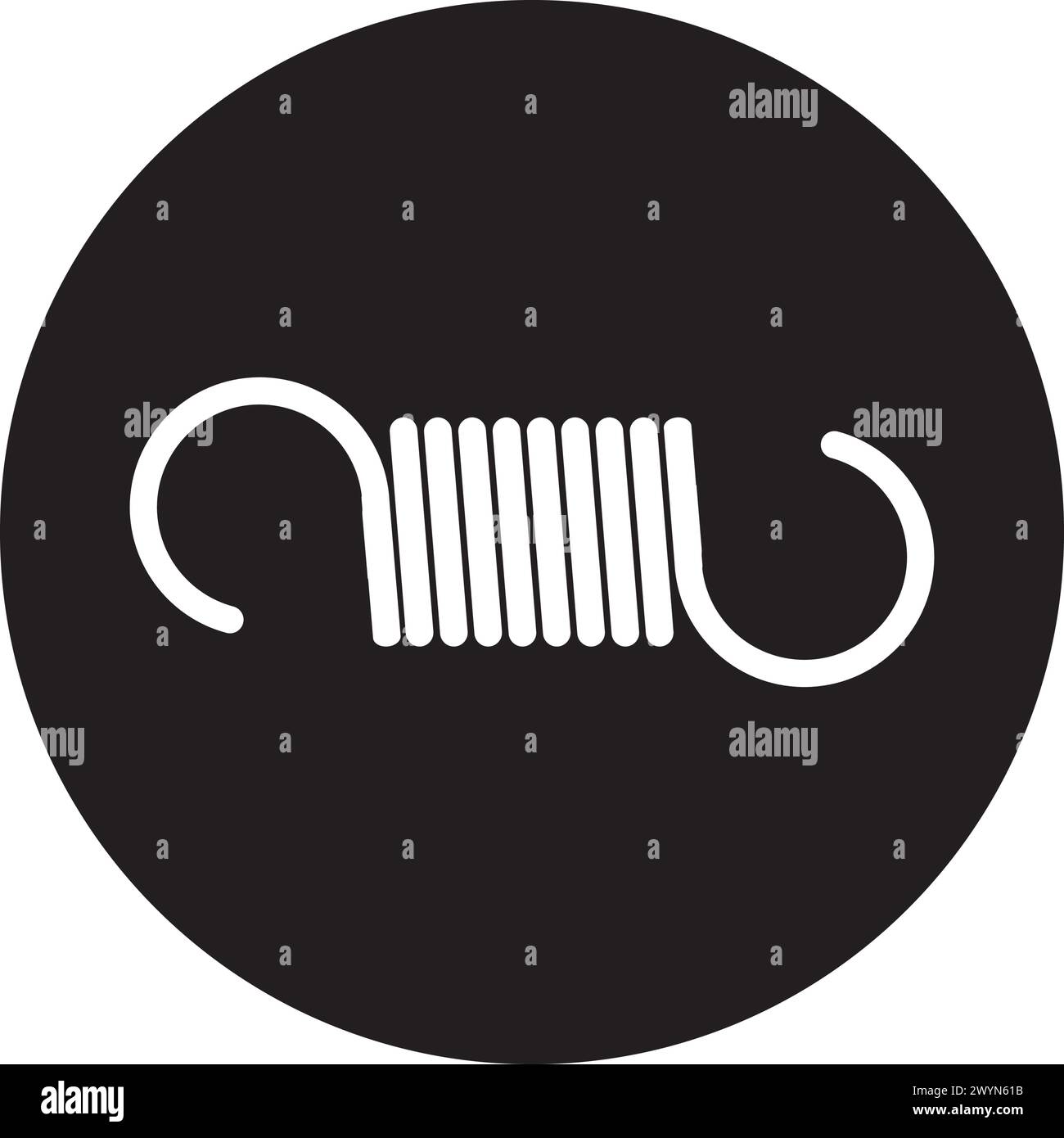 Metal spring vector icon illustration design template Stock Vector ...