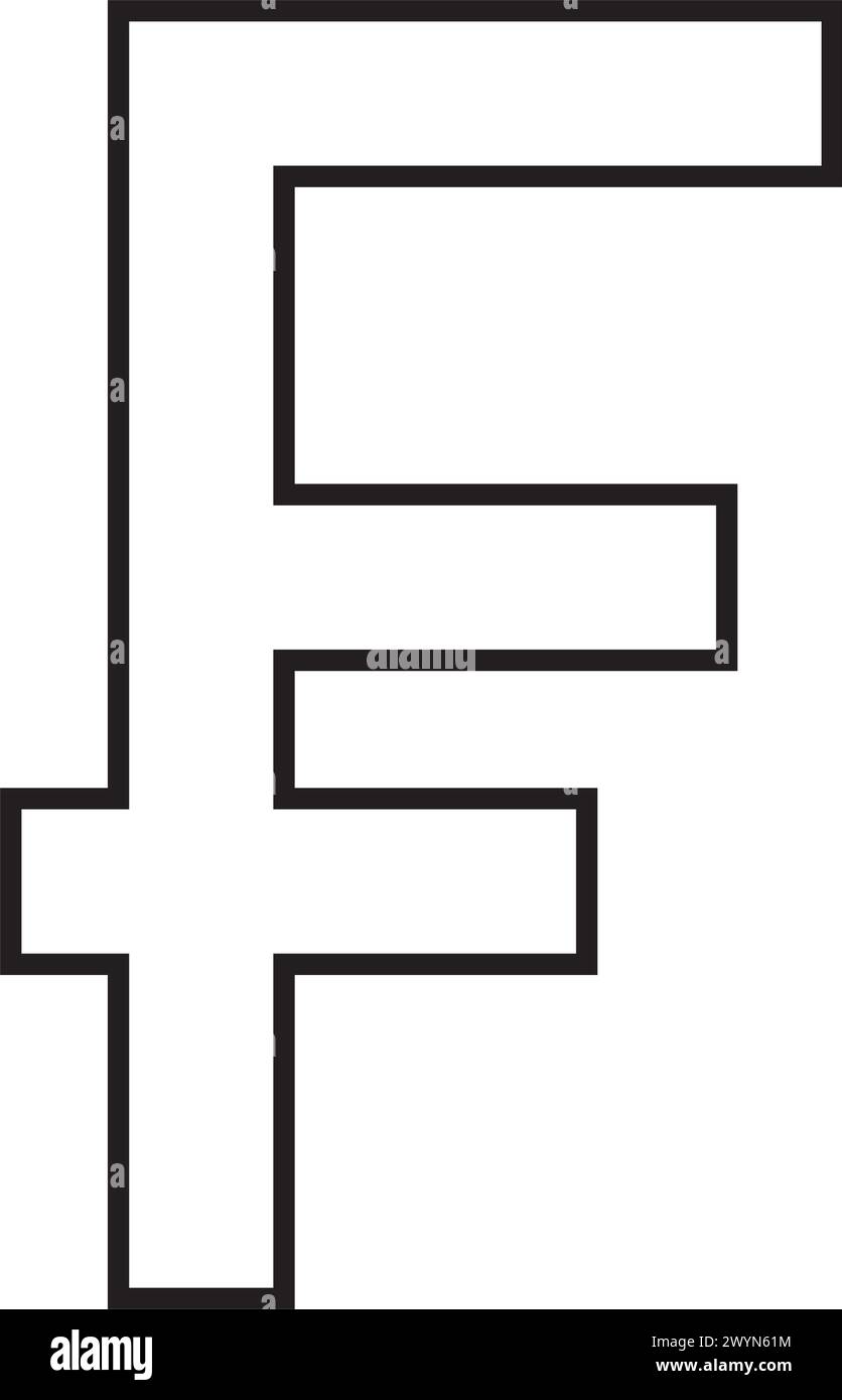 Swiss currency franc coin isolated Stock Vector Images - Alamy