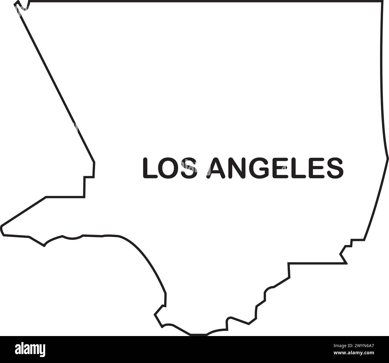Los angeles map Black and White Stock Photos & Images - Alamy