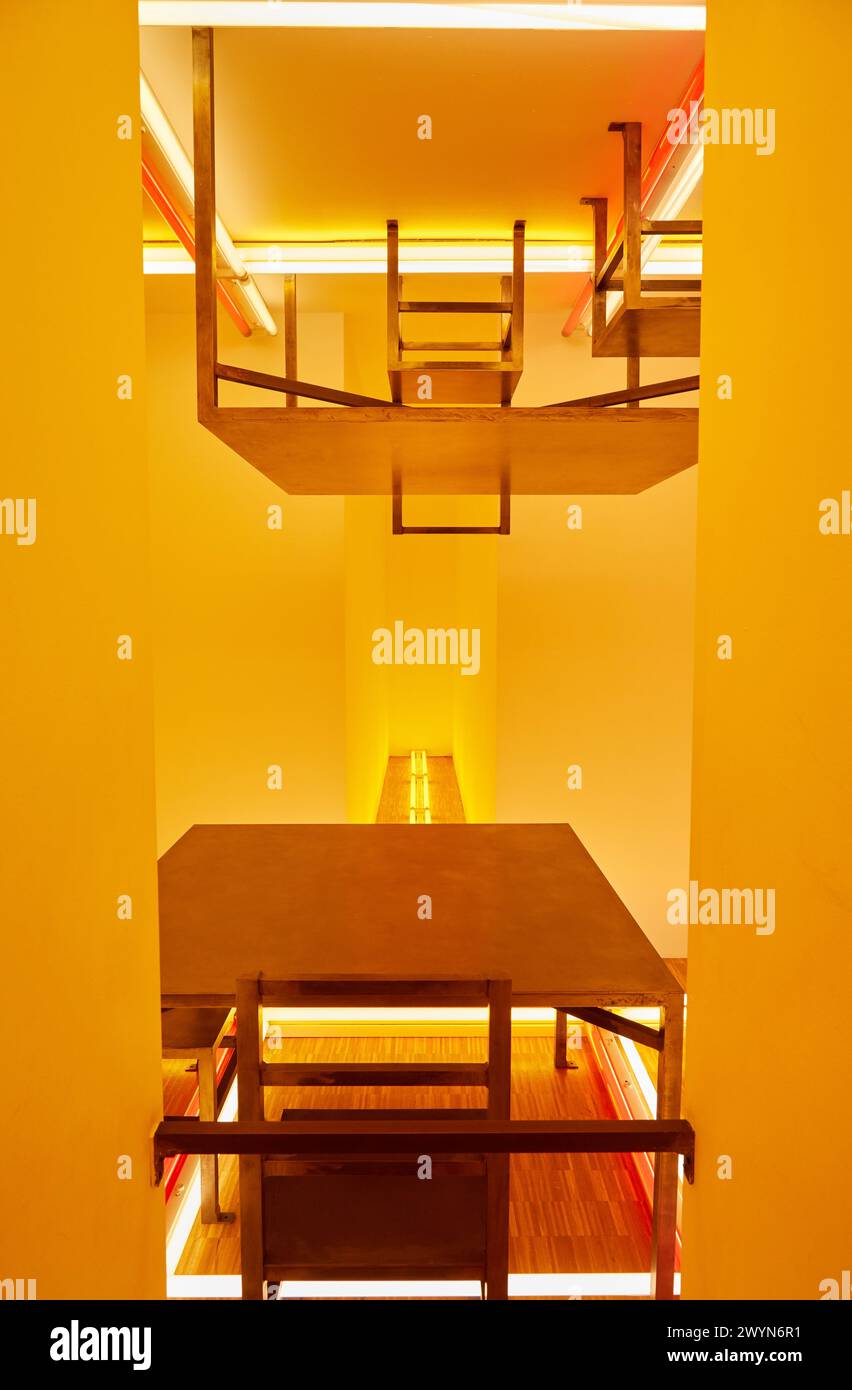 "Dream Passage with Four Corridors", 1984, Bruce Nauman, Centre ...