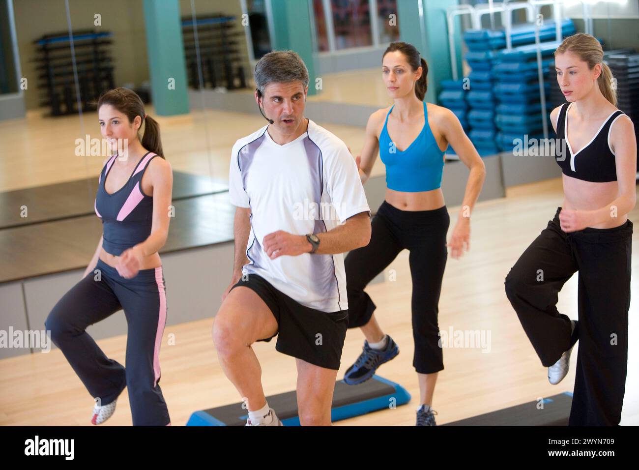 Female sports trainer microphone woman hi-res stock photography and ...
