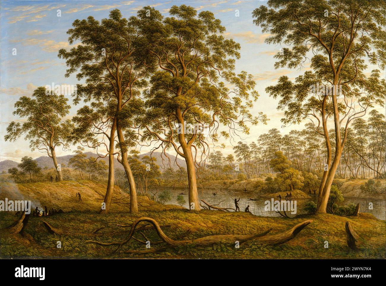 Natives on the Ouse River, Van Diemen's Land, 1838, Art Gallery of New ...