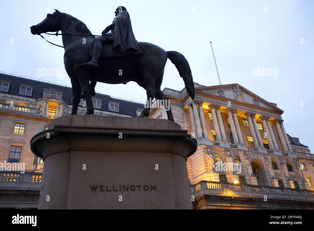 Equestrian statue of the Duke of Wellington by Chantrey, Bank of ...