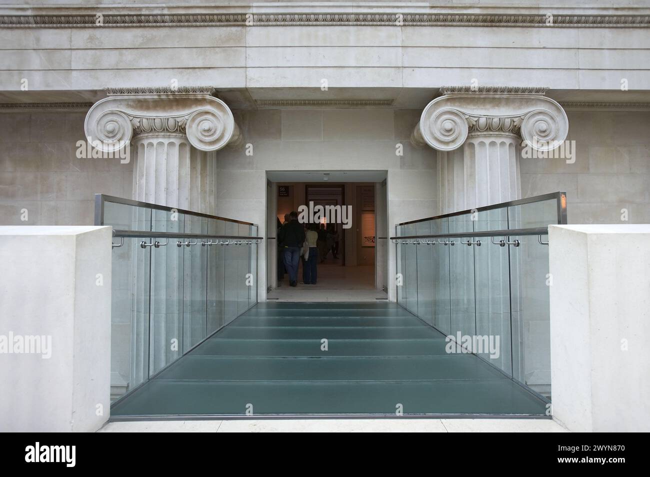 Ionic columns at the Great Court by Norman Foster of the British Museum ...