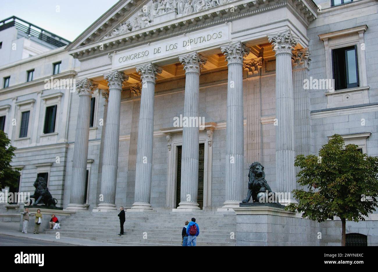 Spanish parliament. Congreso de los Diputados. Carrera de San Jerónimo ...
