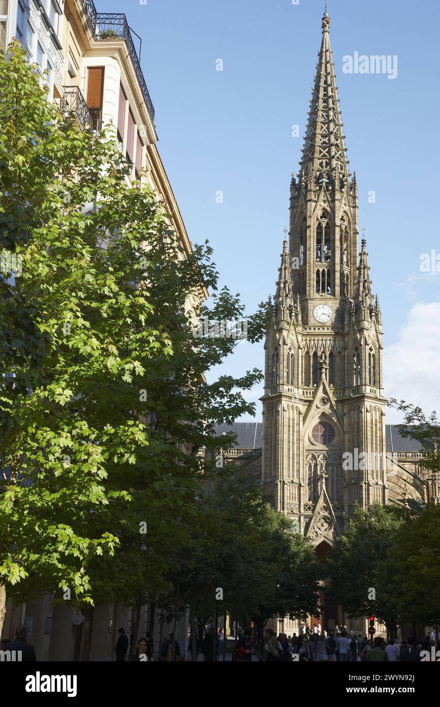 Cathedral of the Buen Pastor, San Sebastian, Guipuzcoa, Basque Country ...