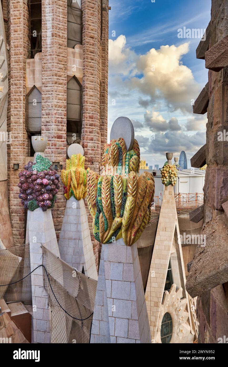 La Sagrada Familia Basilica. Barcelona. Spain.The Basilica and ...