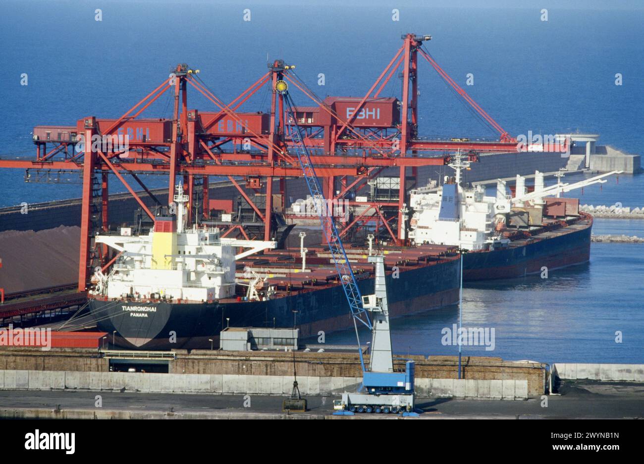 El Musel, port of Gijón. Asturias. Spain Stock Photo - Alamy