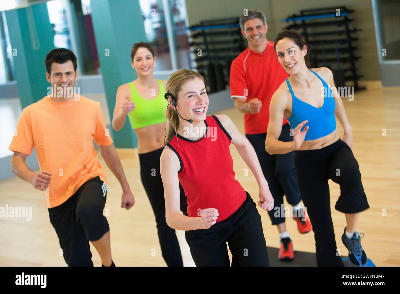 Female sports trainer microphone woman hi-res stock photography and ...