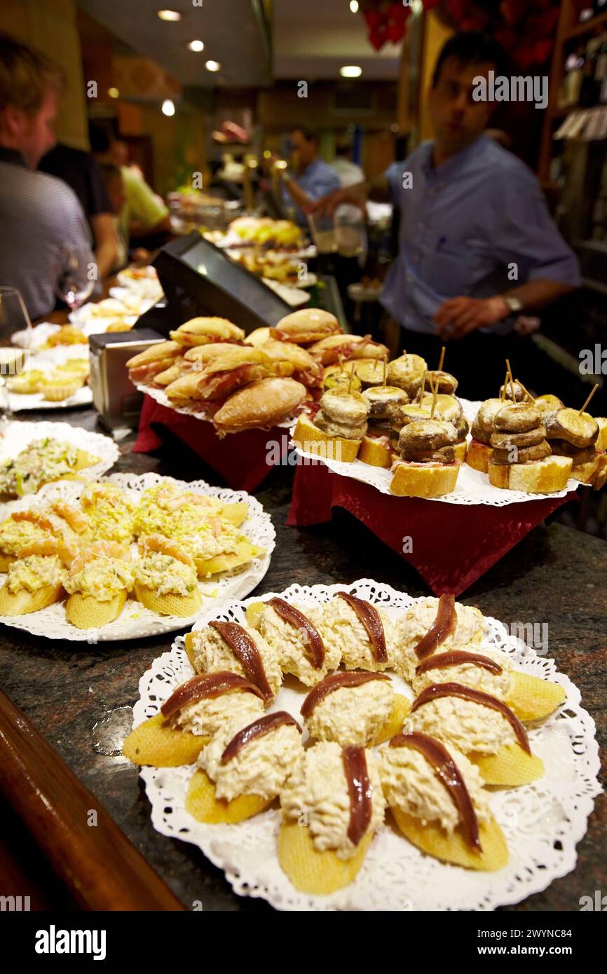 Basque tapa bars hi-res stock photography and images - Alamy