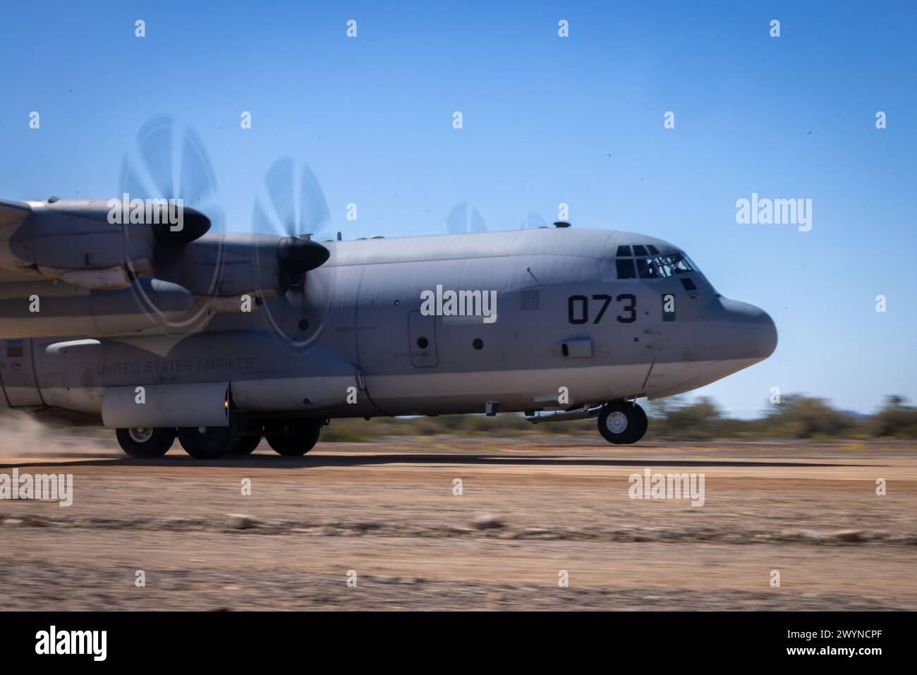 A U.S. Marine Corps KC-130J Hercules aircraft assigned to Marine ...